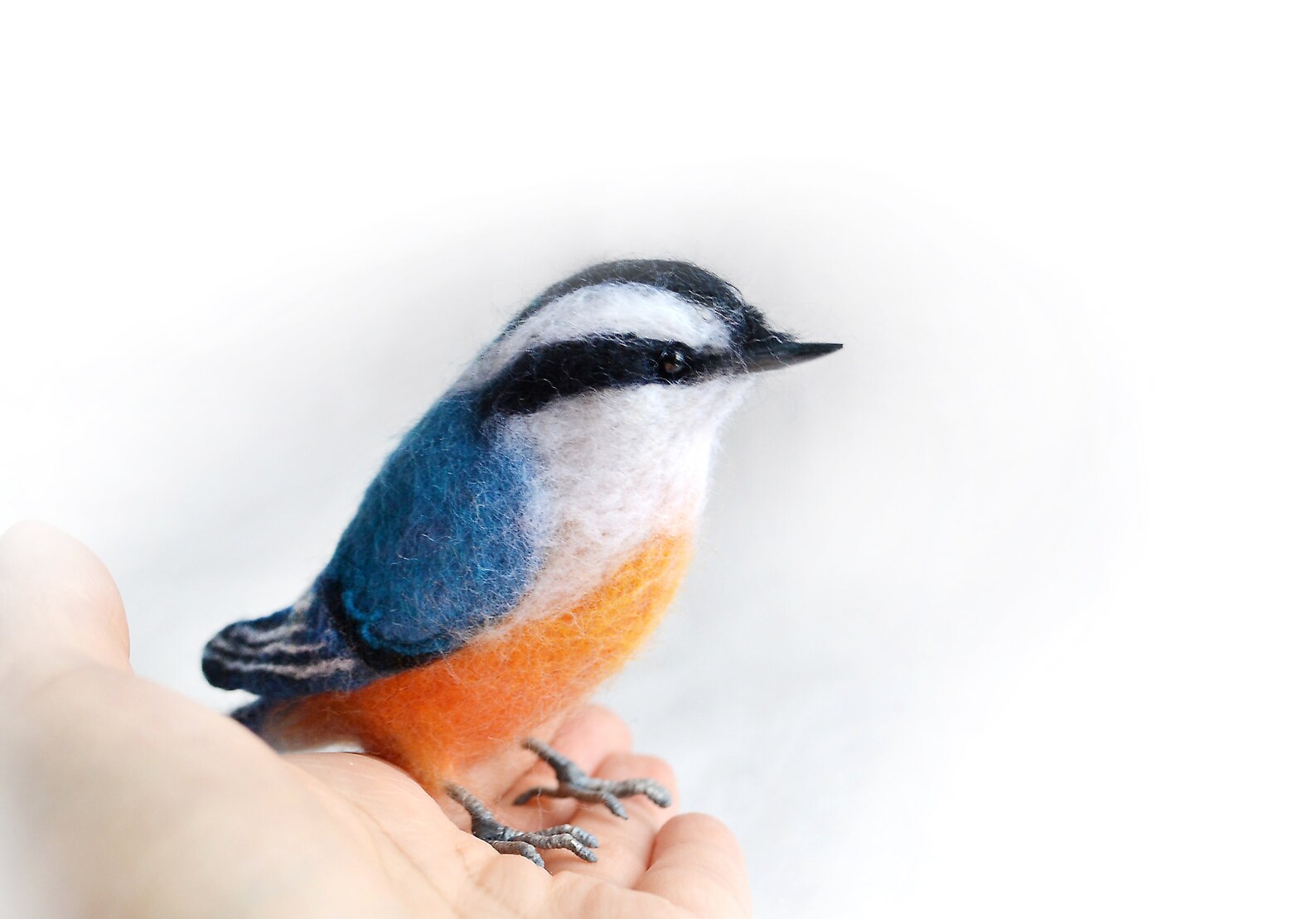 Red-breasted Nuthatch Realistic Felt Toy Bird of All North - Etsy