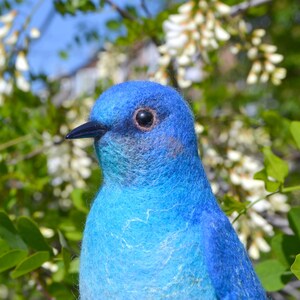 The Mountain Bluebird Doll - Felt Art Action Figure of the State Bird ...