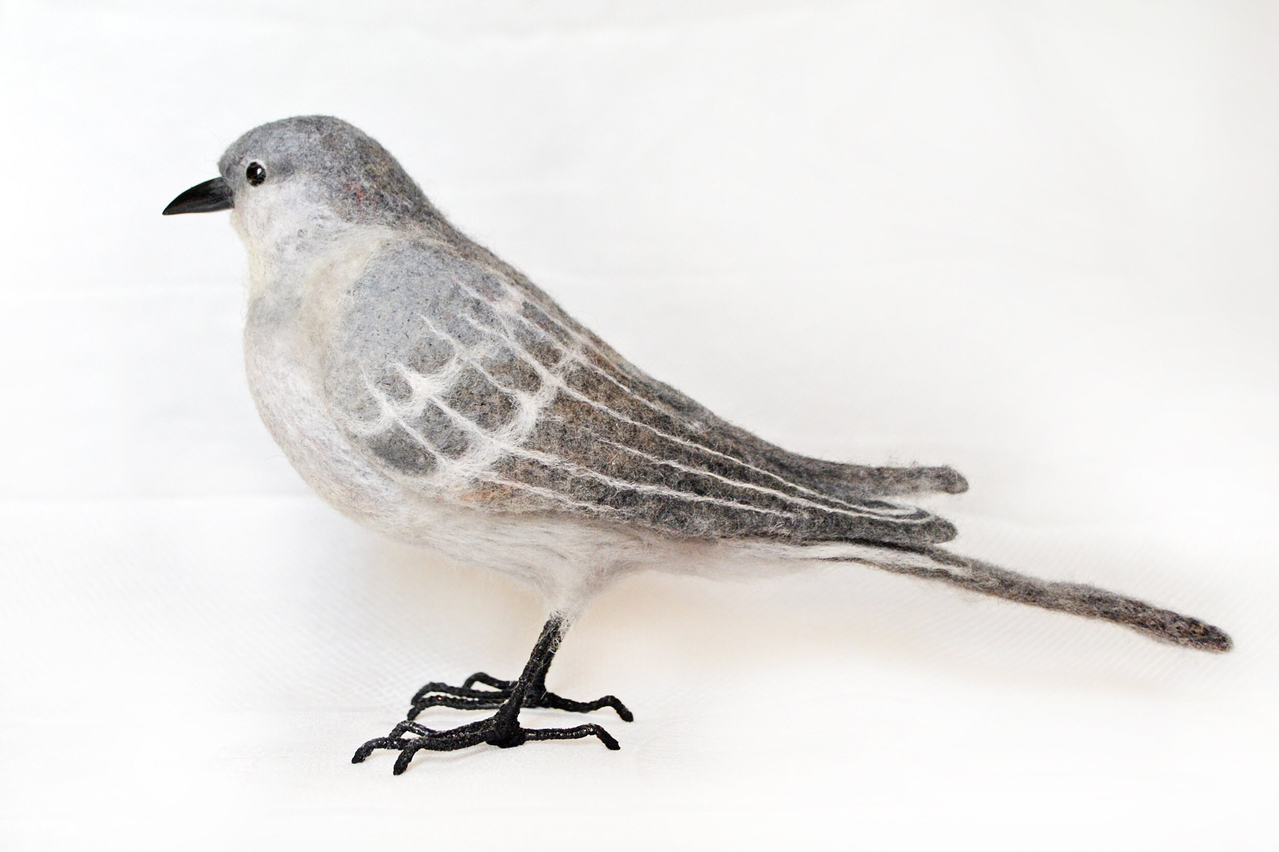 Northern Mockingbird Felting Realistic Toy the State Bird - Etsy Denmark