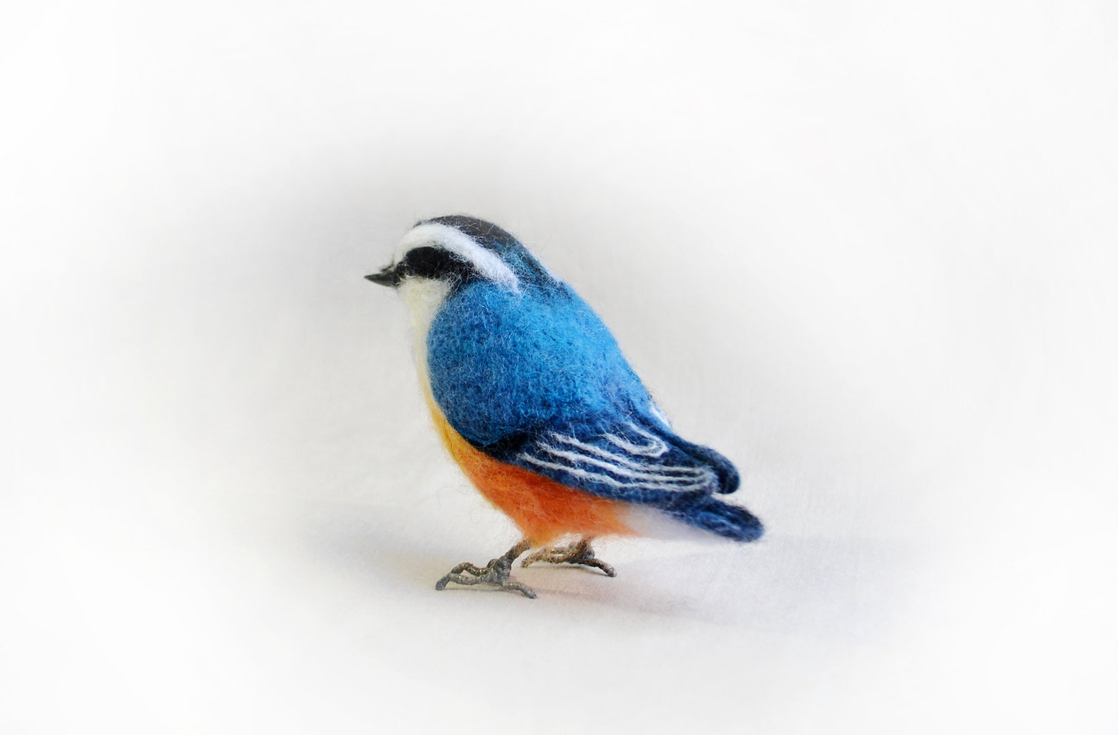 Red-breasted Nuthatch Realistic Felt Toy Bird of All North - Etsy