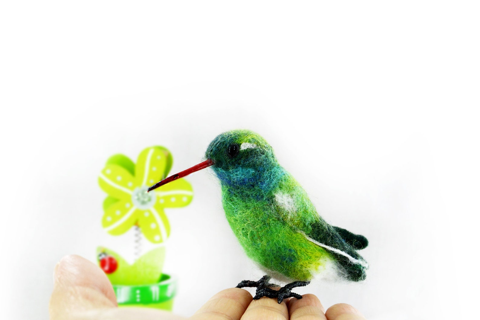 Broad-billed Hummingbird - Realistic Felting Bird. Lifelike Felting ...