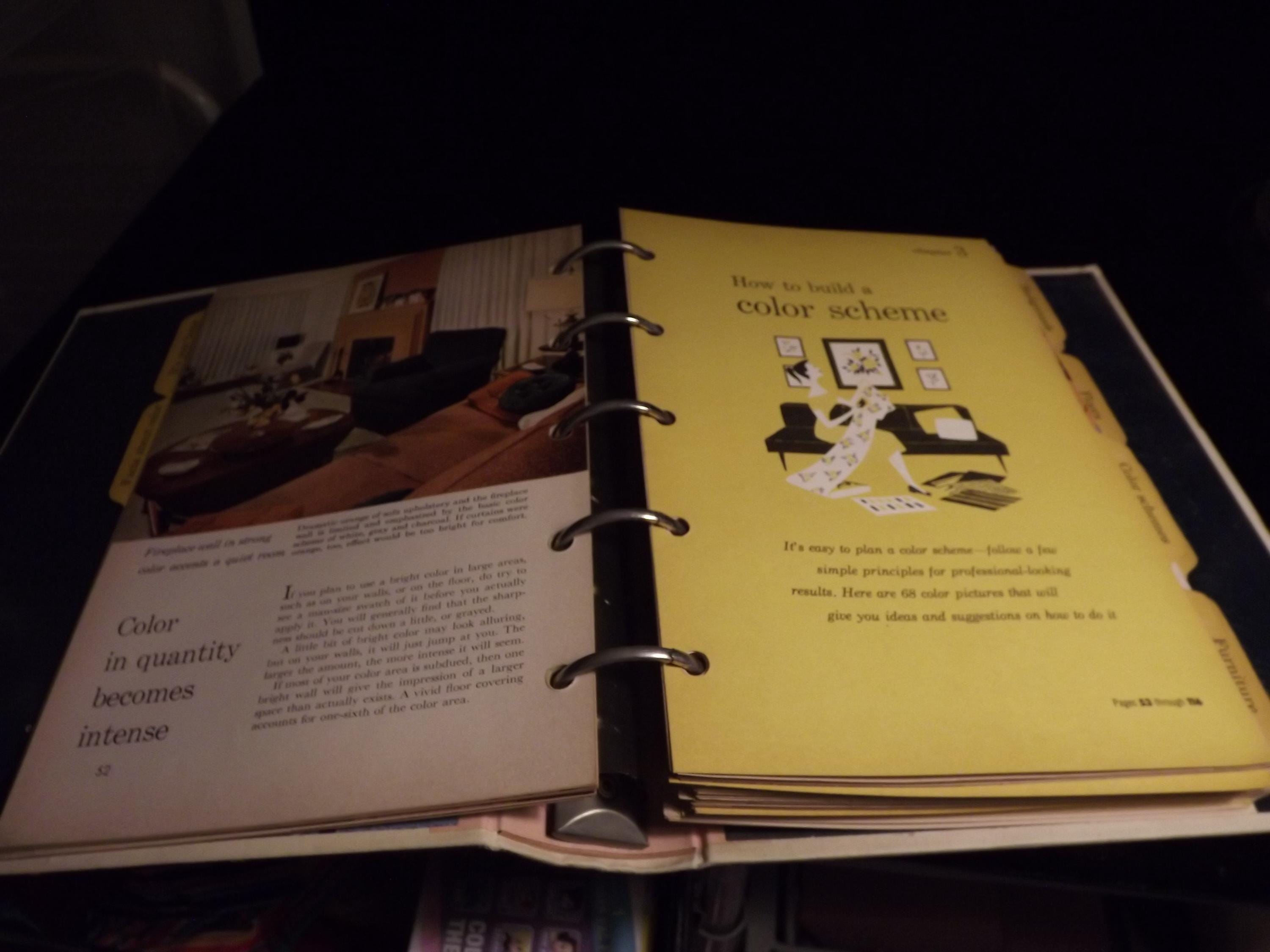 Antique Hardback 1956 Better Homes & Gardens DECORATING BOOK W/300 Full ...