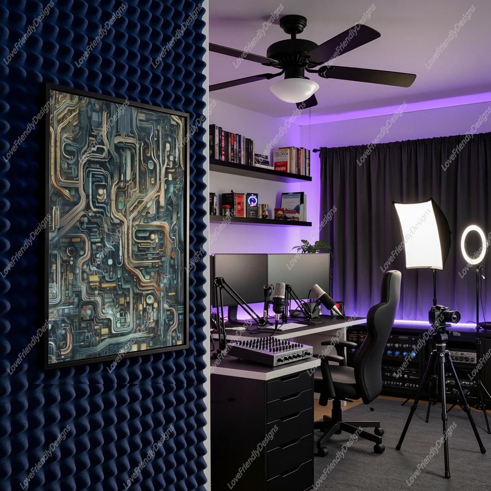 Vintage Circuit Board Art | Retro Technology Print P1 | Abstract Tech ...