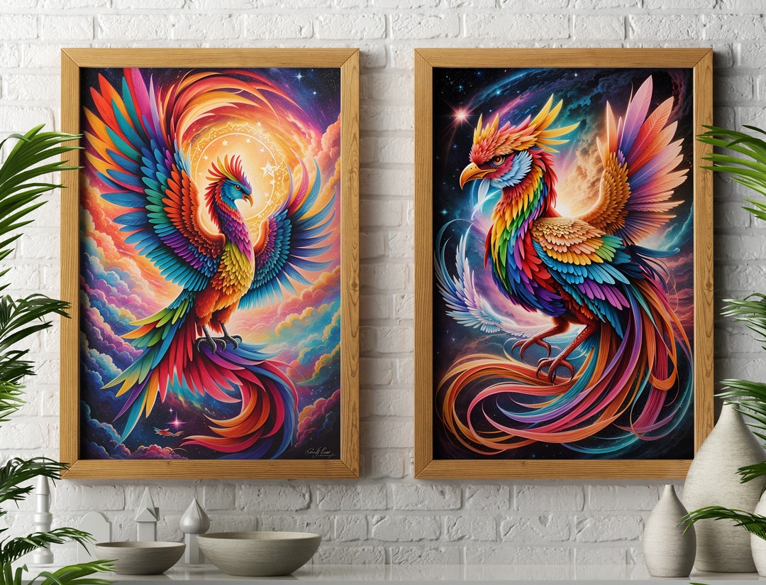 Phoenix Fantasy Prints: Set of Two Immersive Tales of - Etsy