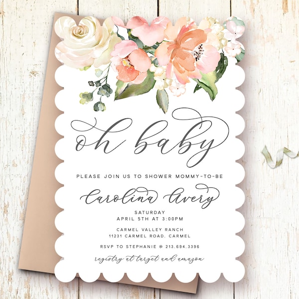 Coral Baby Shower - Etsy