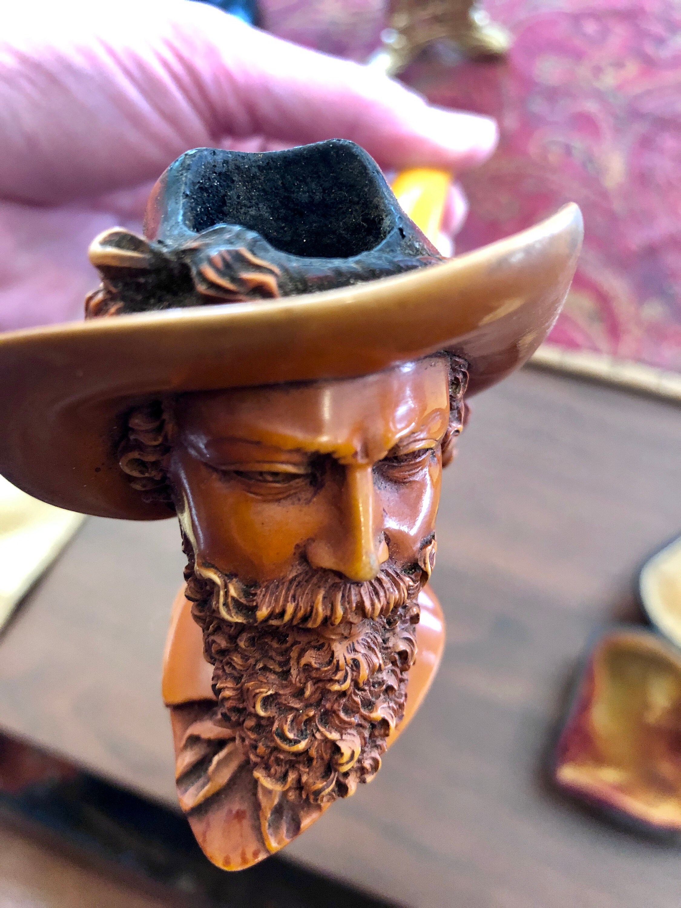 Highly Detailed Hand-carved Viennese Meerschaum Cavalier Pipe - Etsy