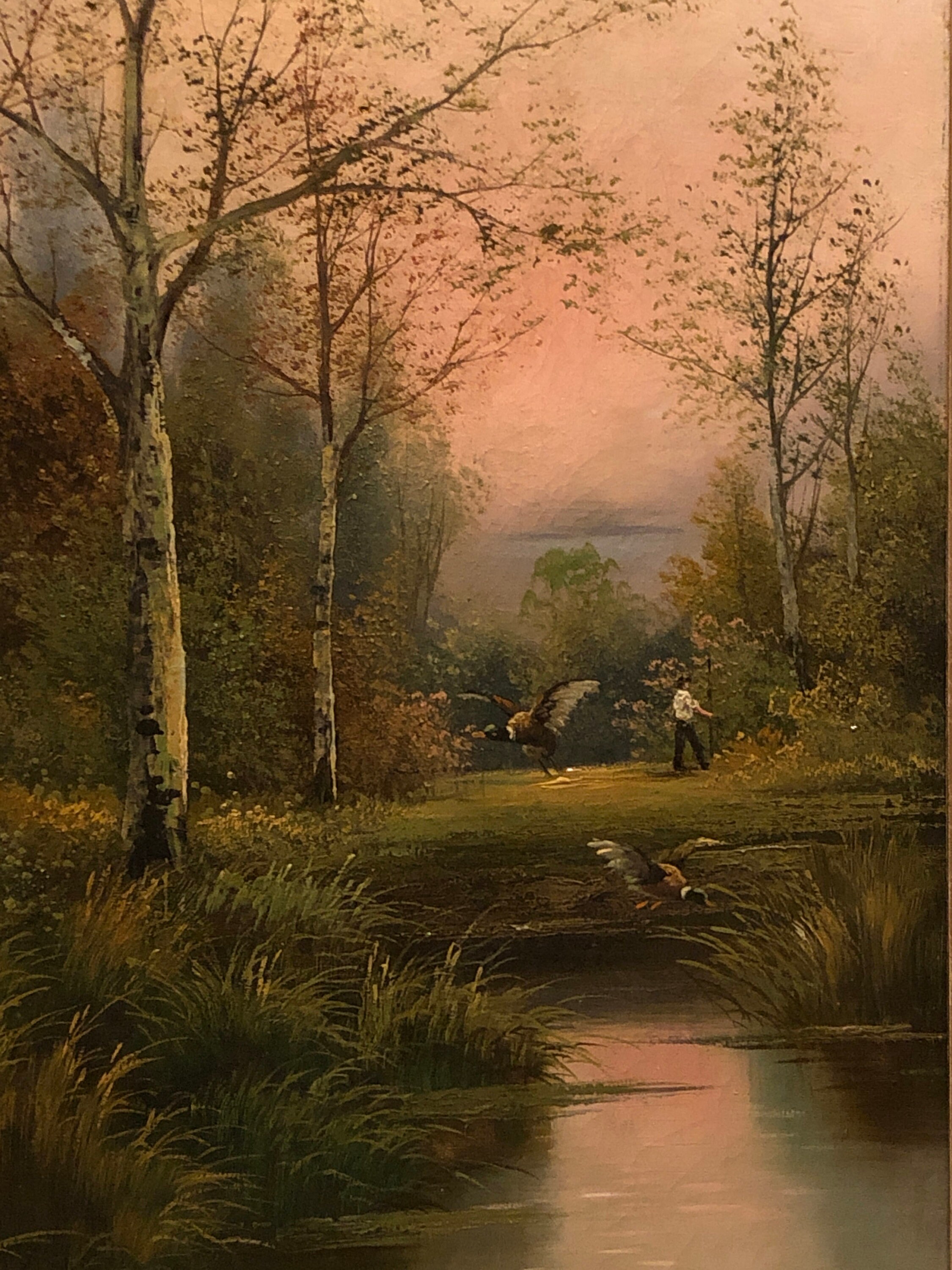 George Augustus Holmes, A Pair, Oil on Canvas Landscape Paintings, 19th ...