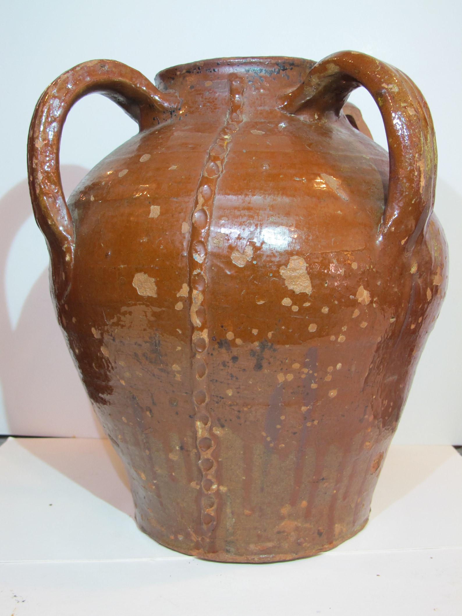 Large French Terracotta Water Jug With Cross From Burgundy Region 16L ...