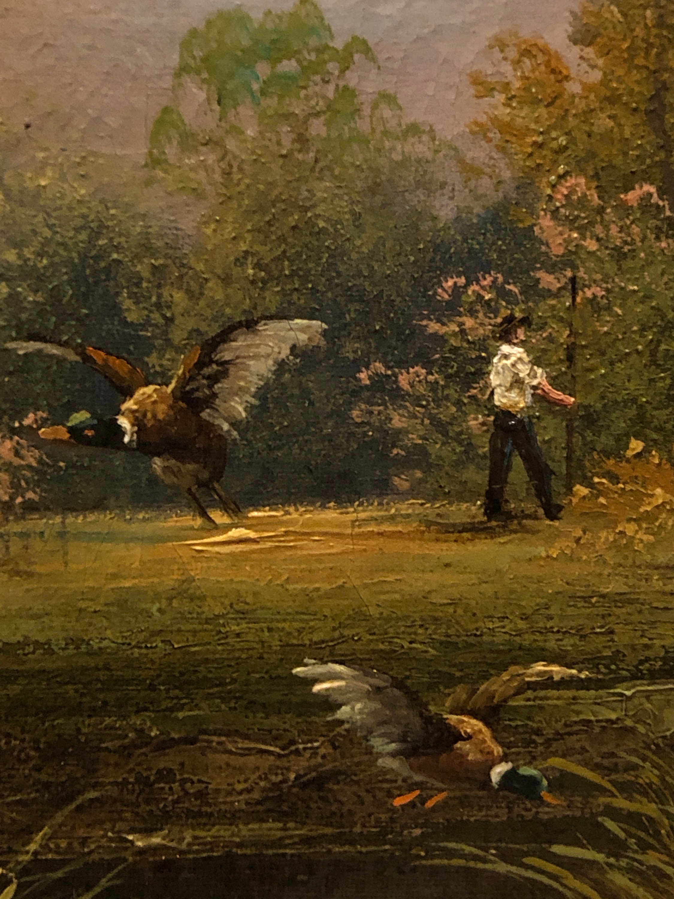 George Augustus Holmes, A Pair, Oil on Canvas Landscape Paintings, 19th ...
