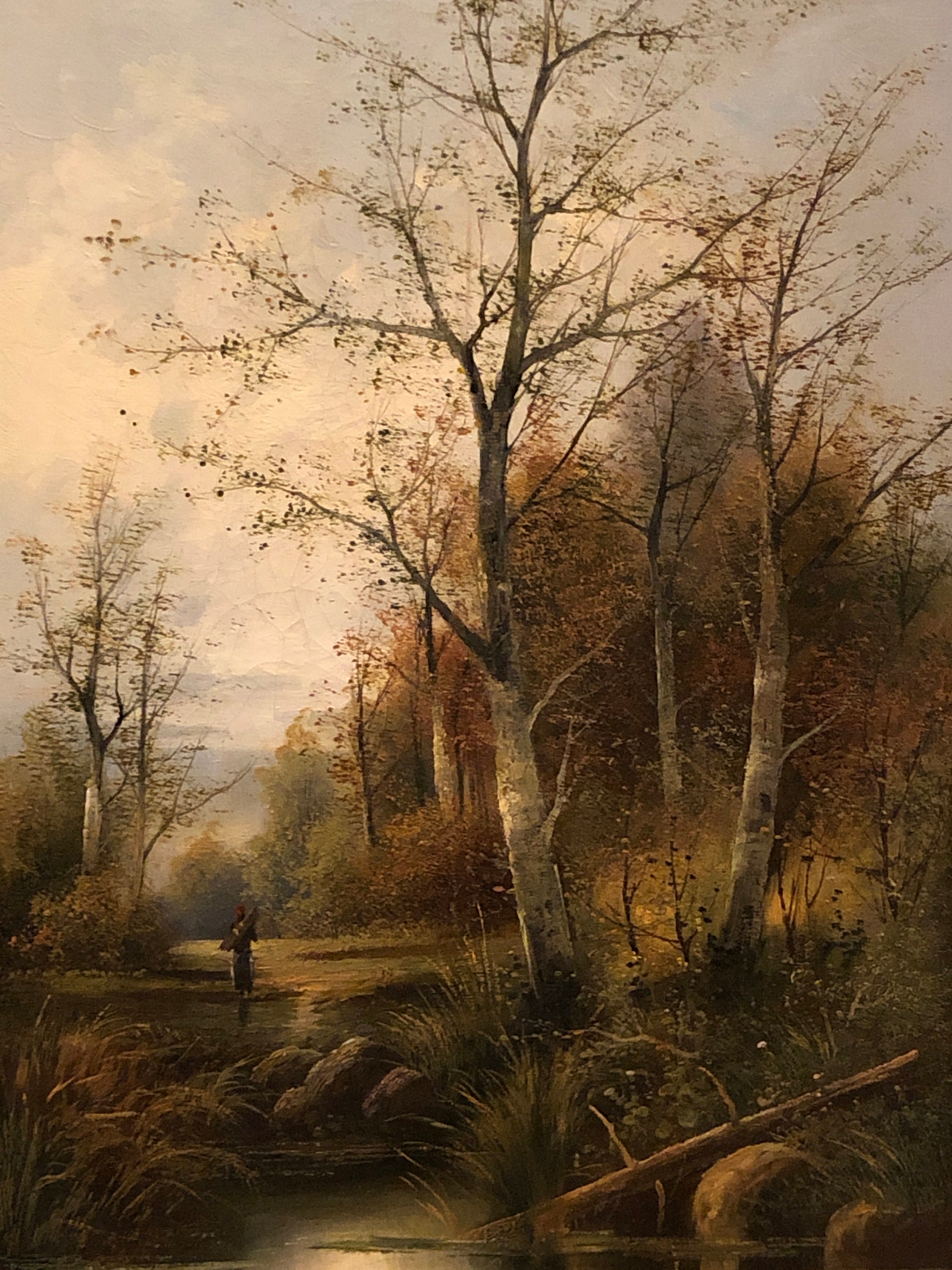 George Augustus Holmes, A Pair, Oil on Canvas Landscape Paintings, 19th ...