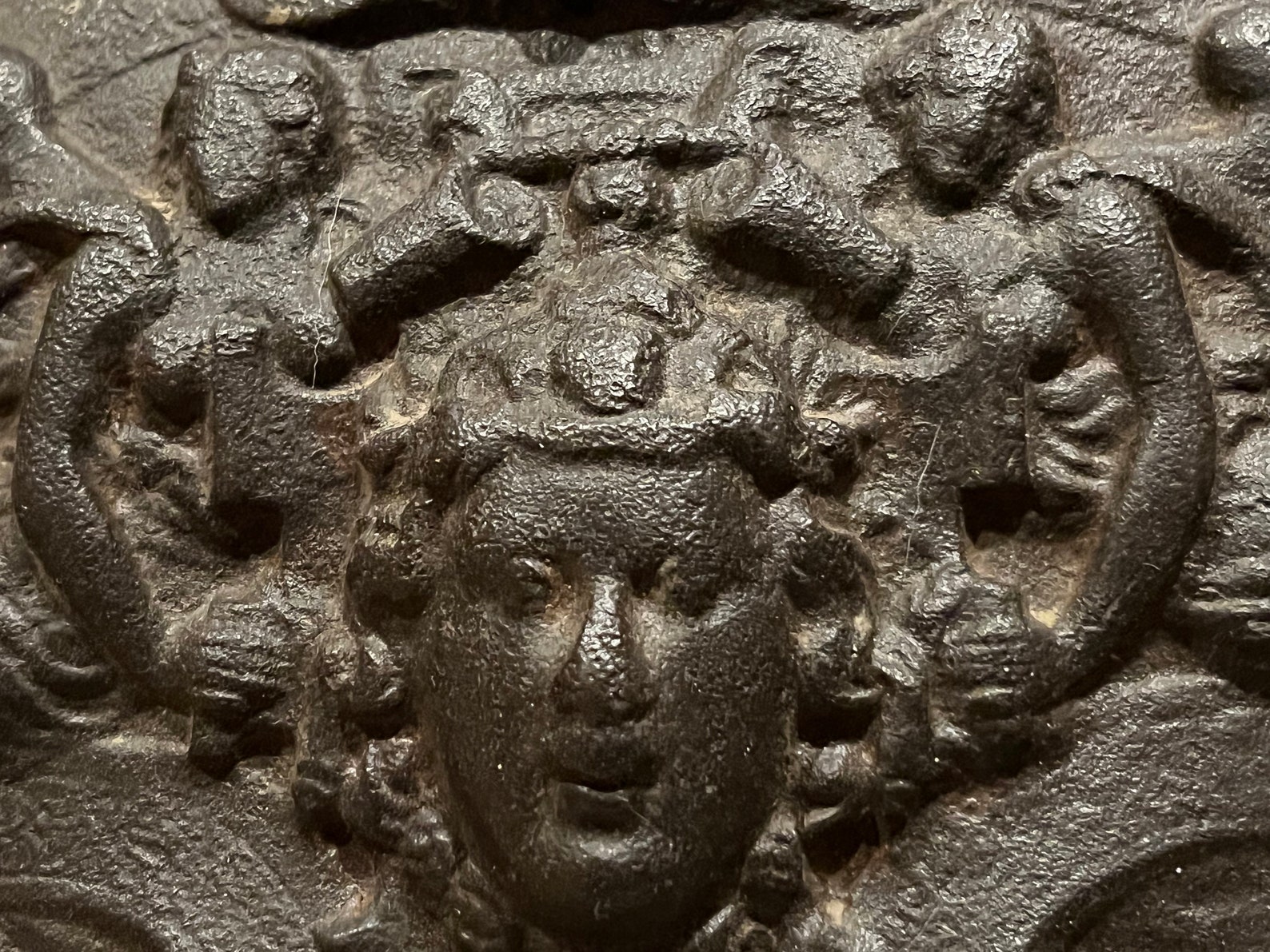 19th Century Heavy Cast Iron Shield With Battle Scene - Etsy