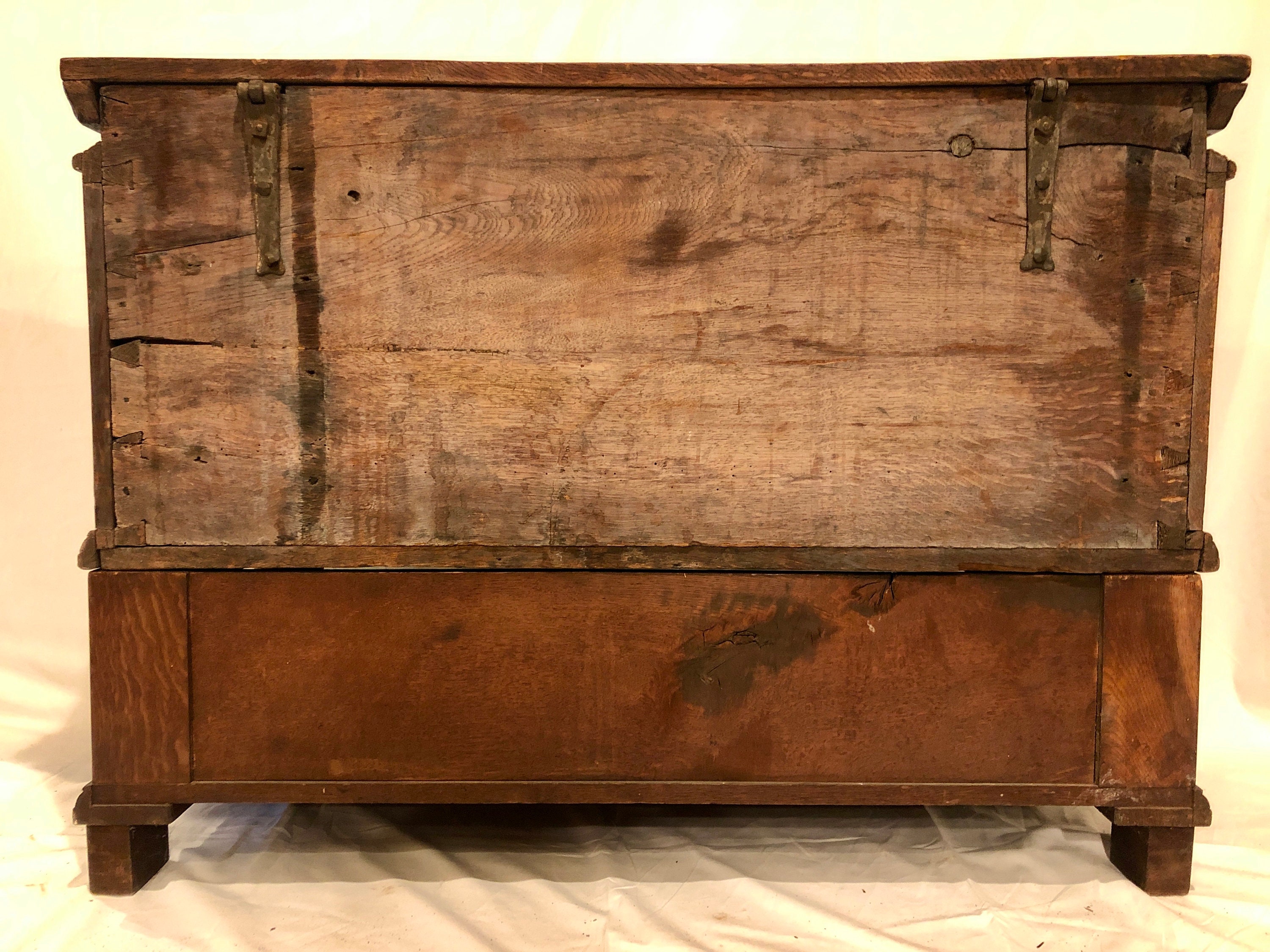 Austrian Gothic Oak 17th Century Coffer With Original Key and Lock - Etsy