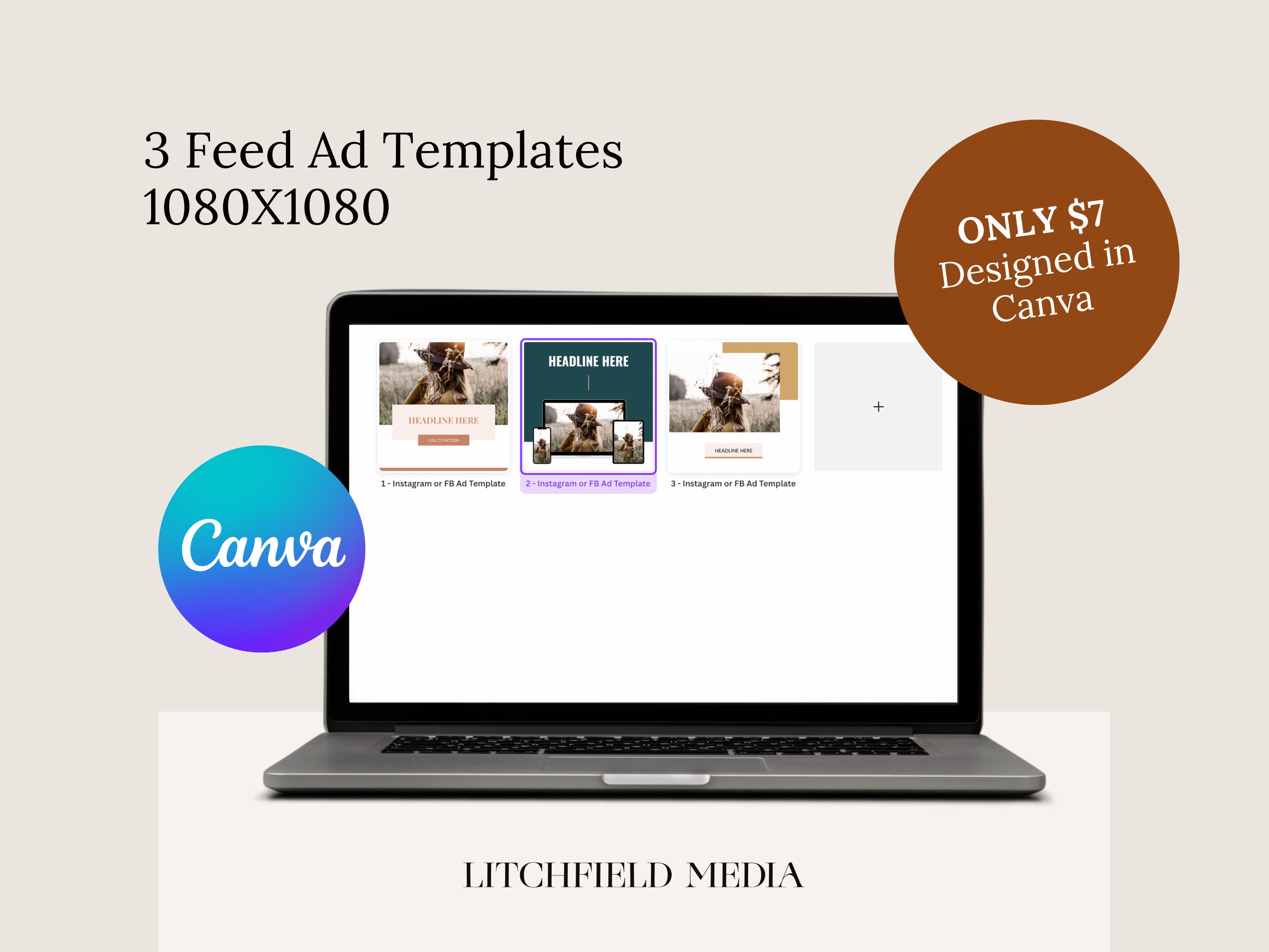 Meta Ad Graphic Template Made in Canva | Instagram Story Ad Template ...
