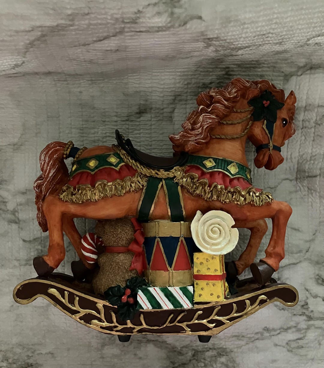 Vintage Musical Rocking Horse - Etsy