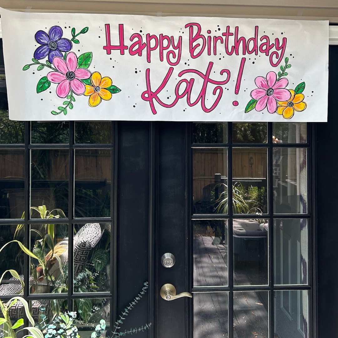 Hand Painted Custom Party and Event Banner - Etsy