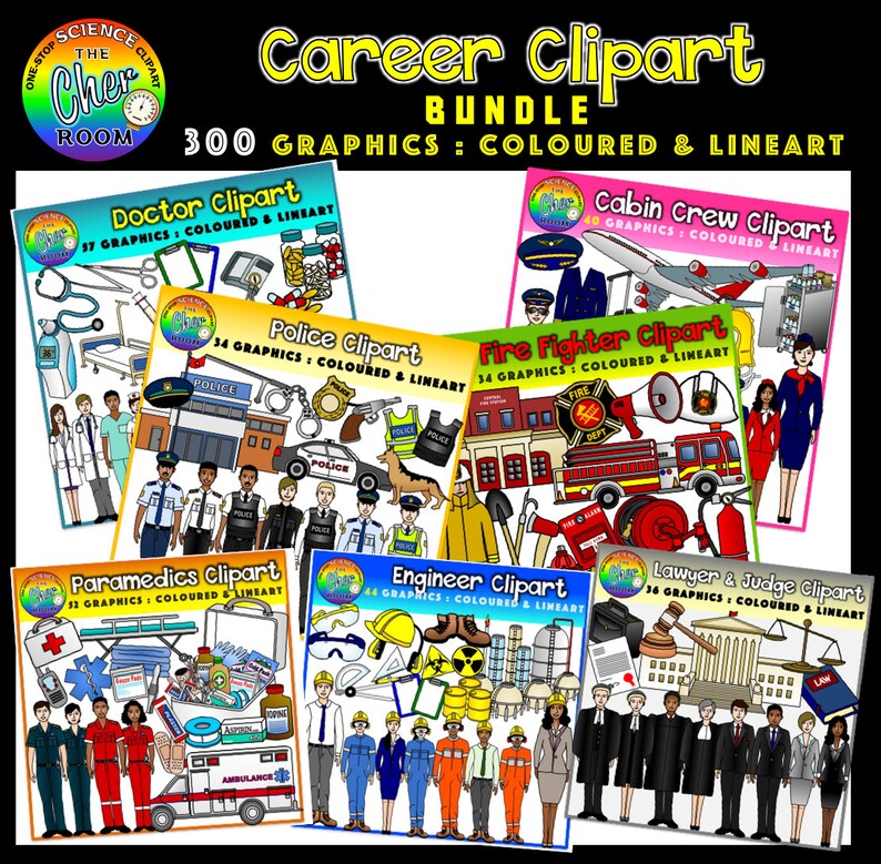 Careers Clipart community Helpers - Etsy