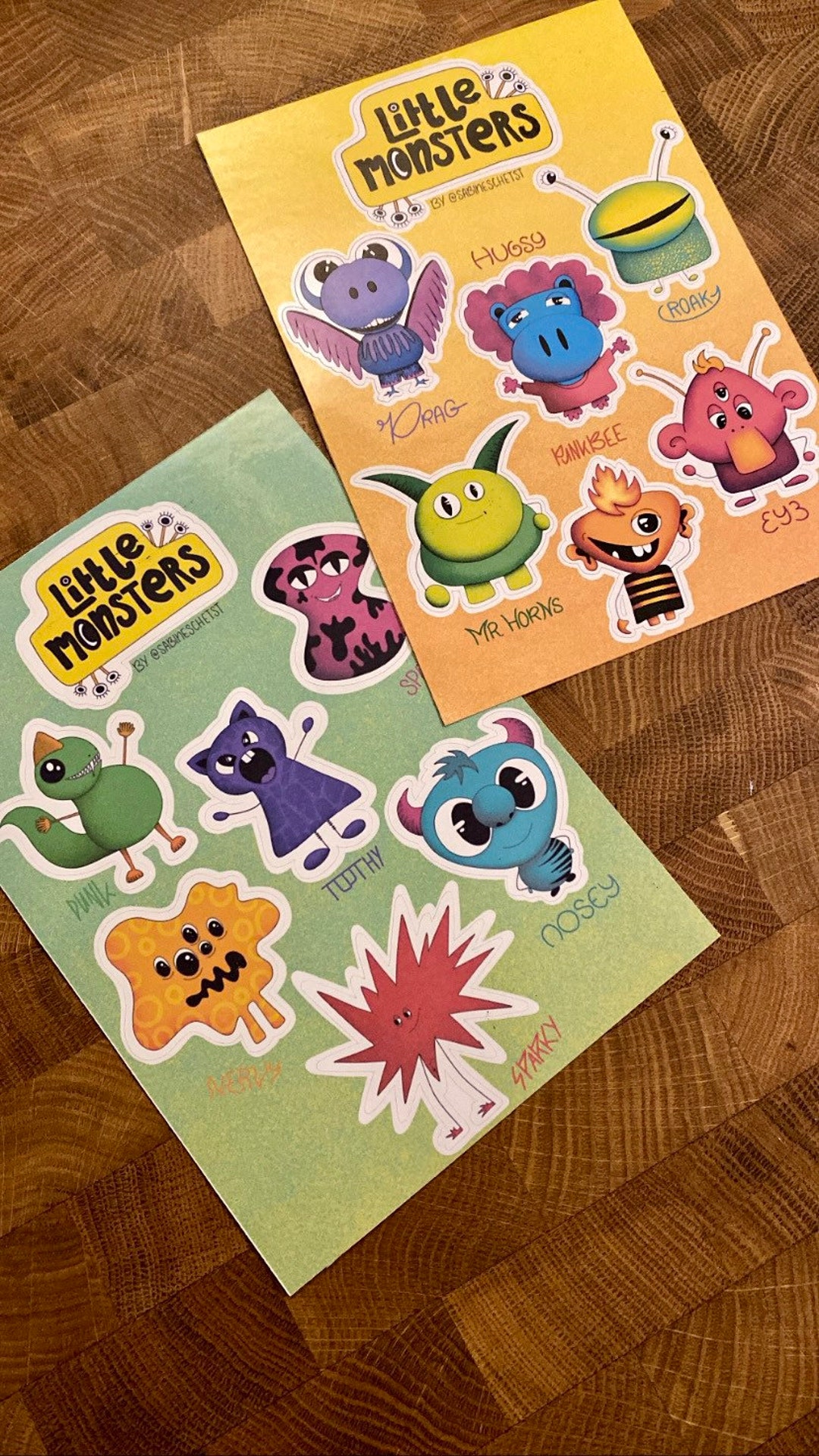 Little Monsters Sticker Sheet - Etsy