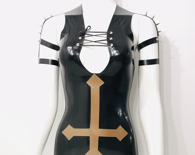 Latex Cross Bodysuit - Etsy