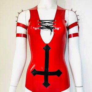 Latex Cross Bodysuit - Etsy