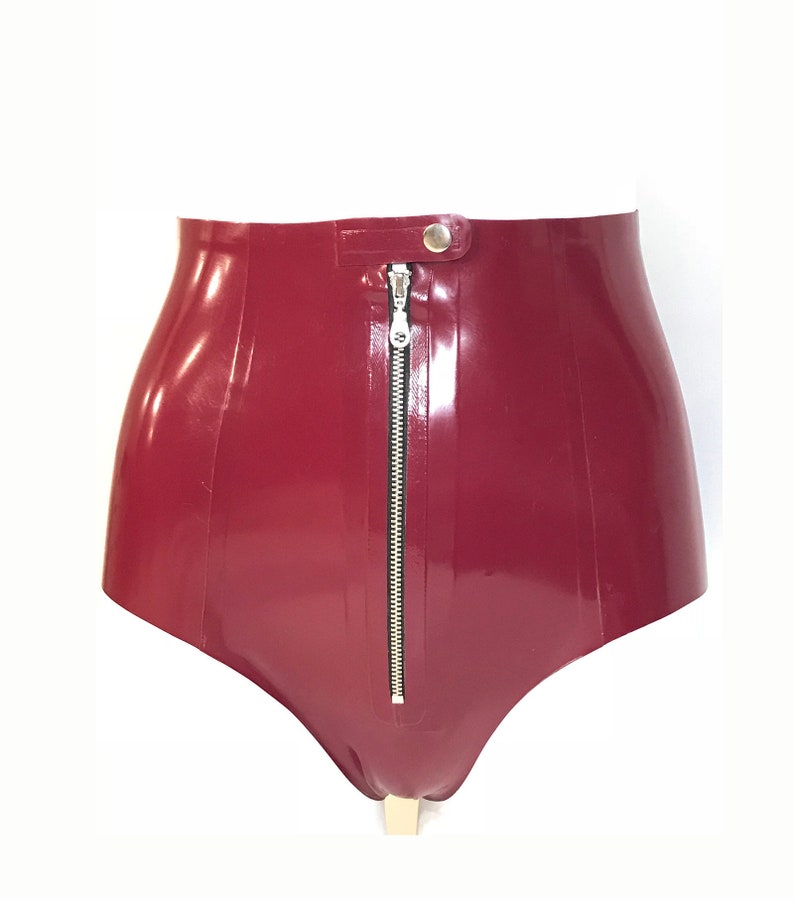 Latex Zipper Hotpants | Etsy