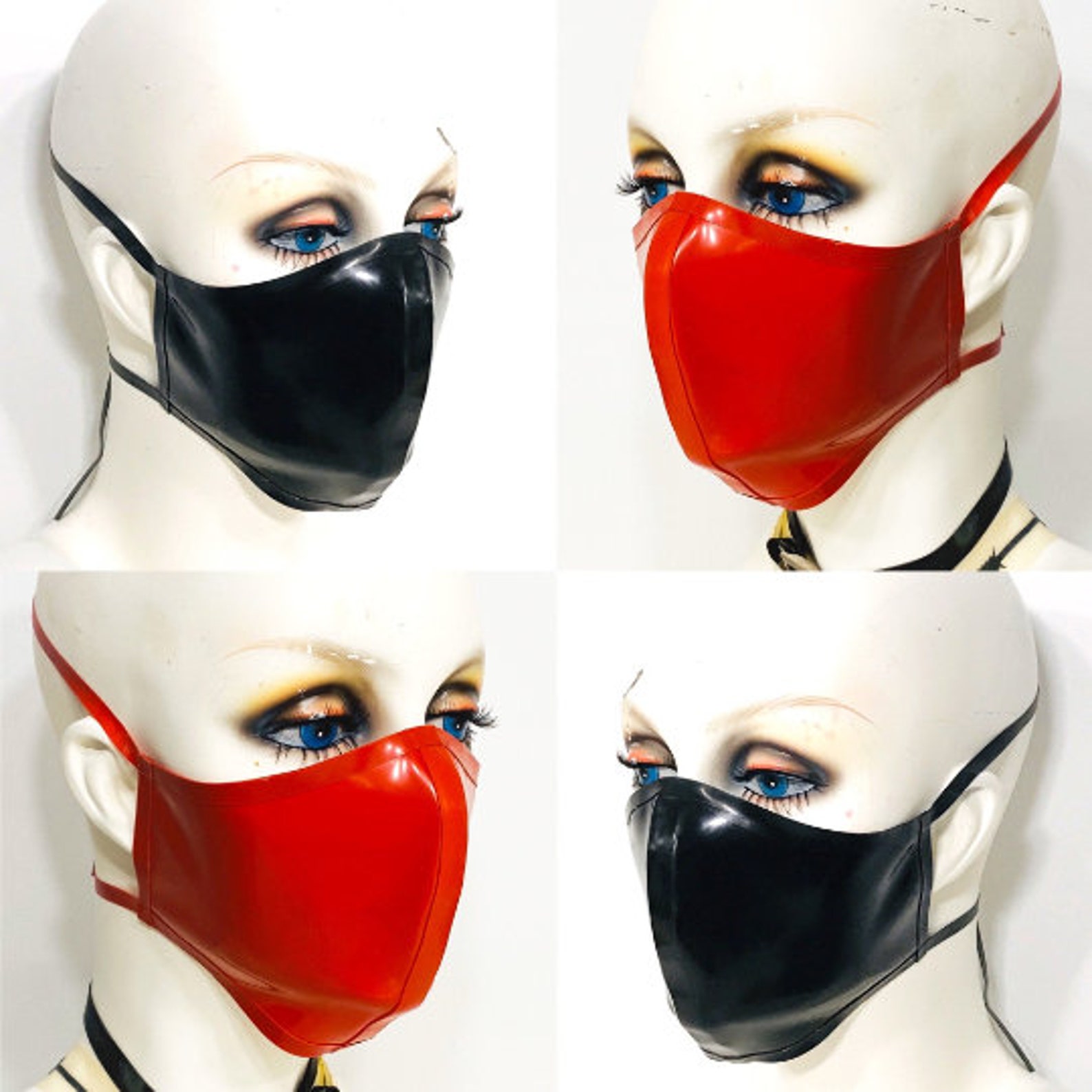 Latex Muzzle Face Mask - Etsy