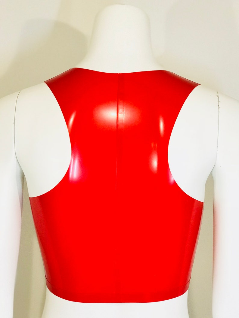 Latex Cutout Crop Top - Etsy