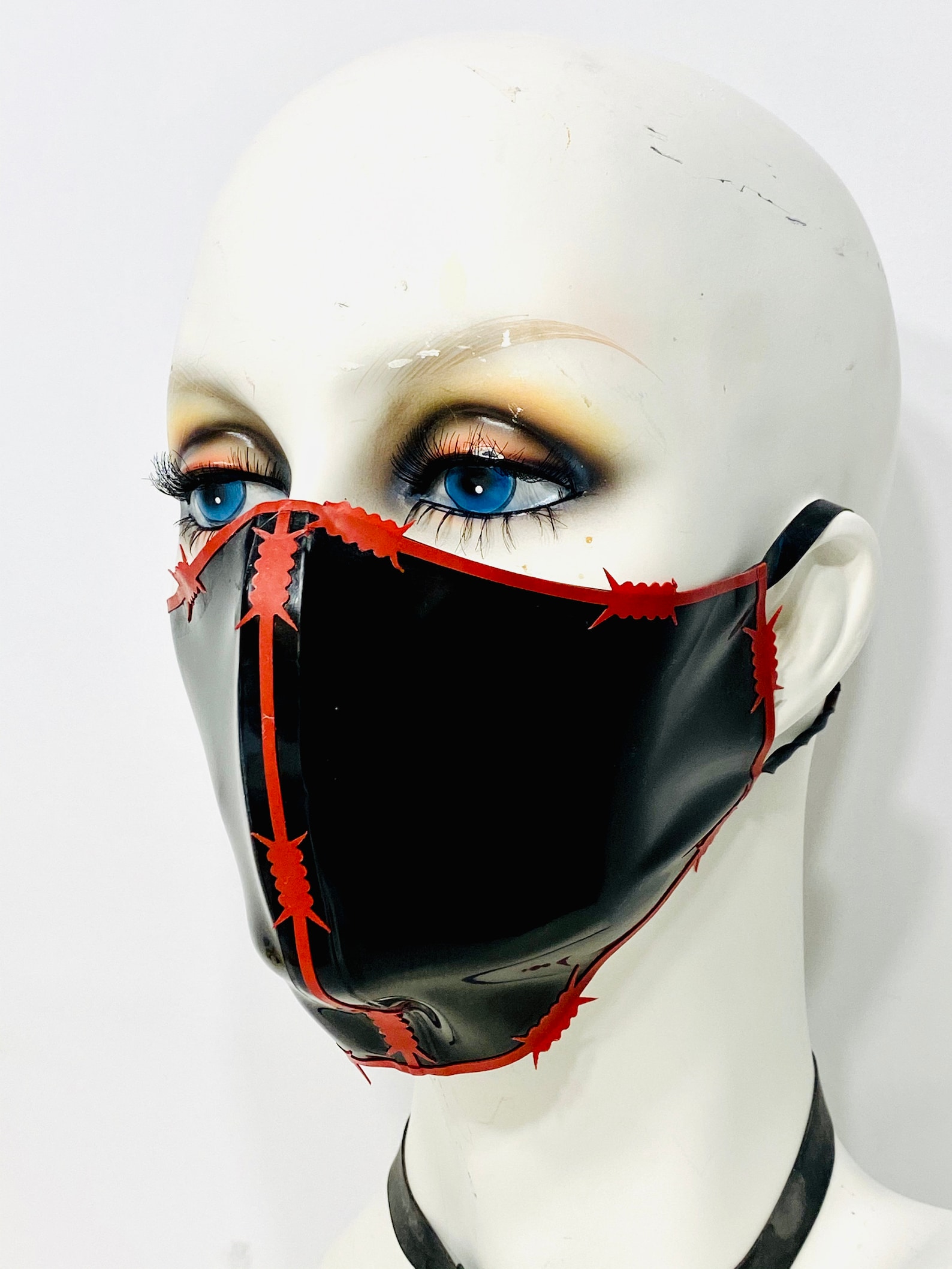 Latex Barbedwire Muzzle Mask - Etsy