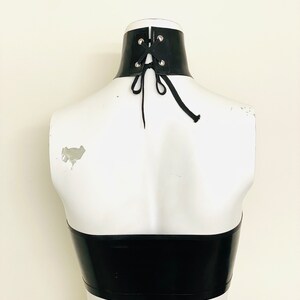 Latex Spiked Crop Top - Etsy