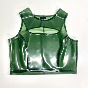 Latex Cutout Crop Top - Etsy