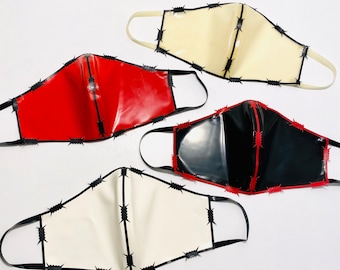 Latex Muzzle Face Mask W/ Spikes - Etsy