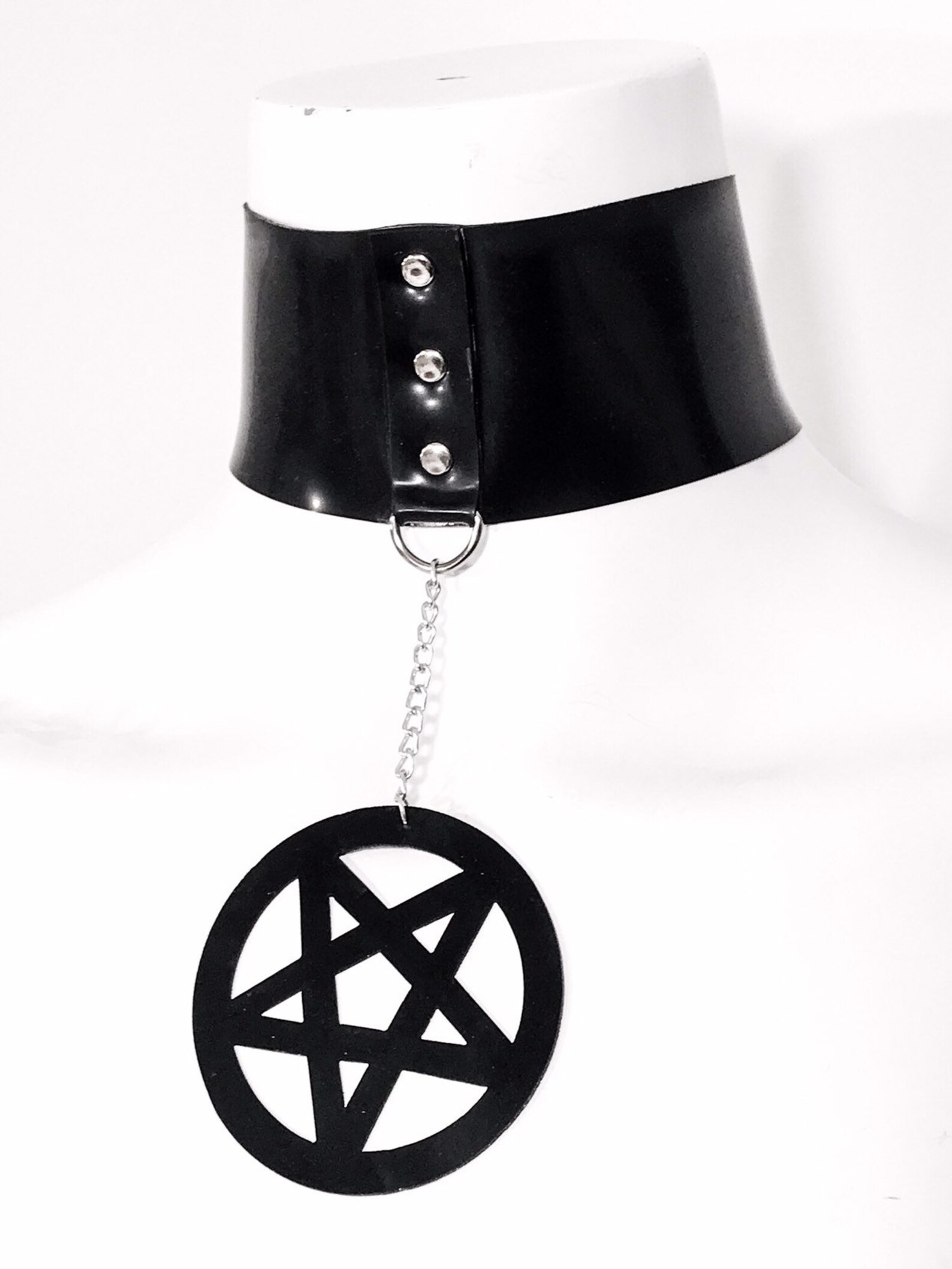 Latex Pentagram Collar - Etsy