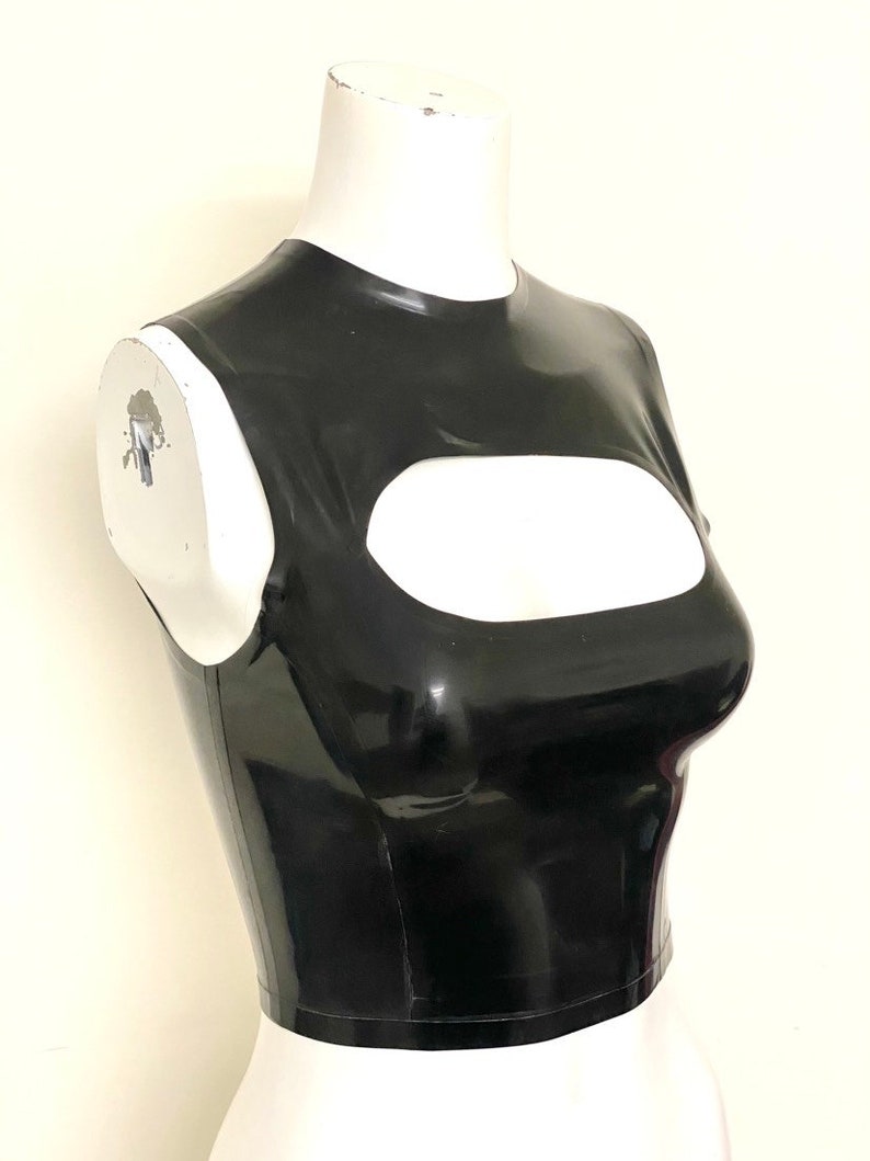 Latex Cutout Crop Top - Etsy