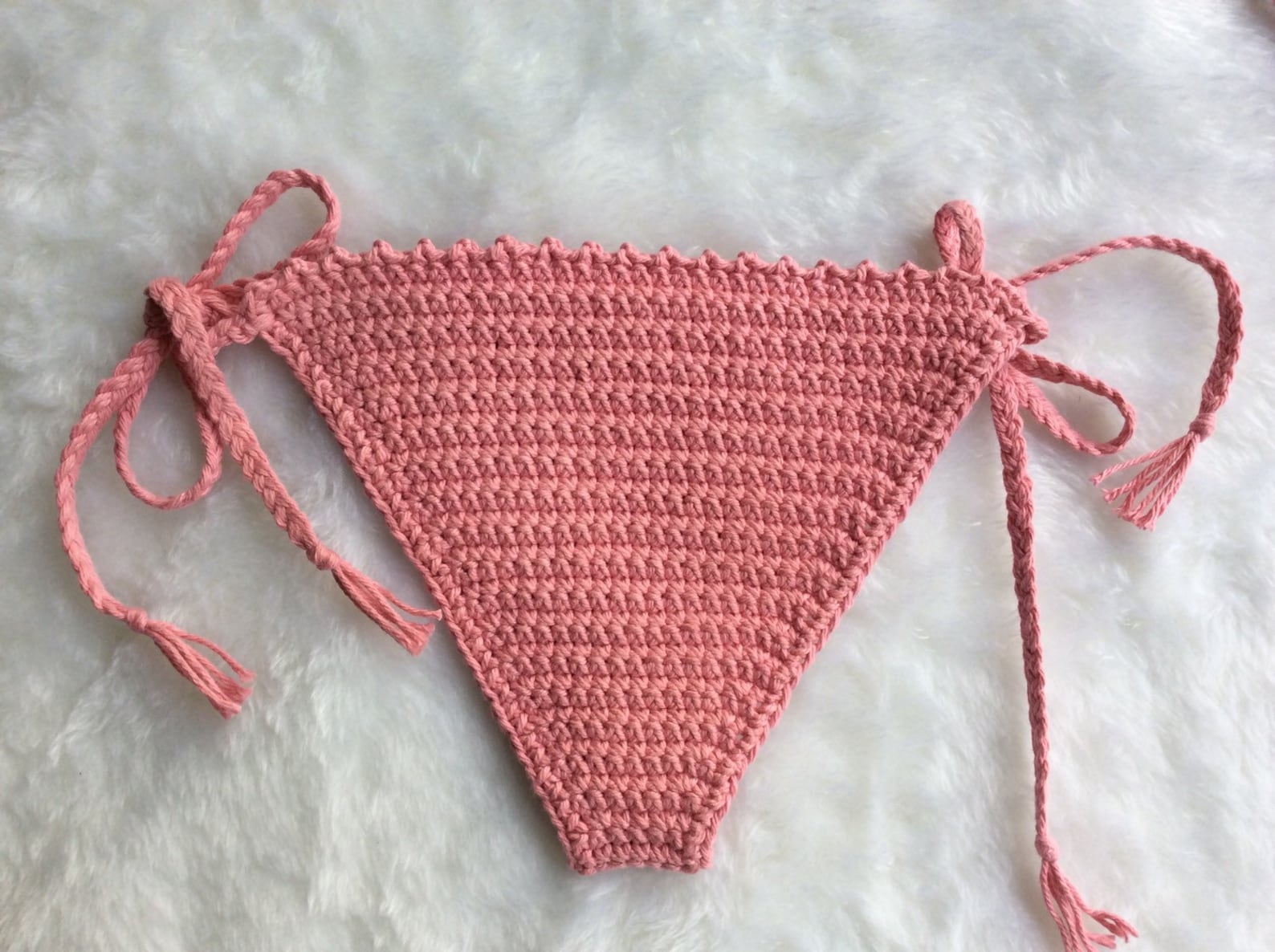 Boho Crochet Swimsuit Bottoms – Brazilian Cheeky 100% Cotton - Etsy