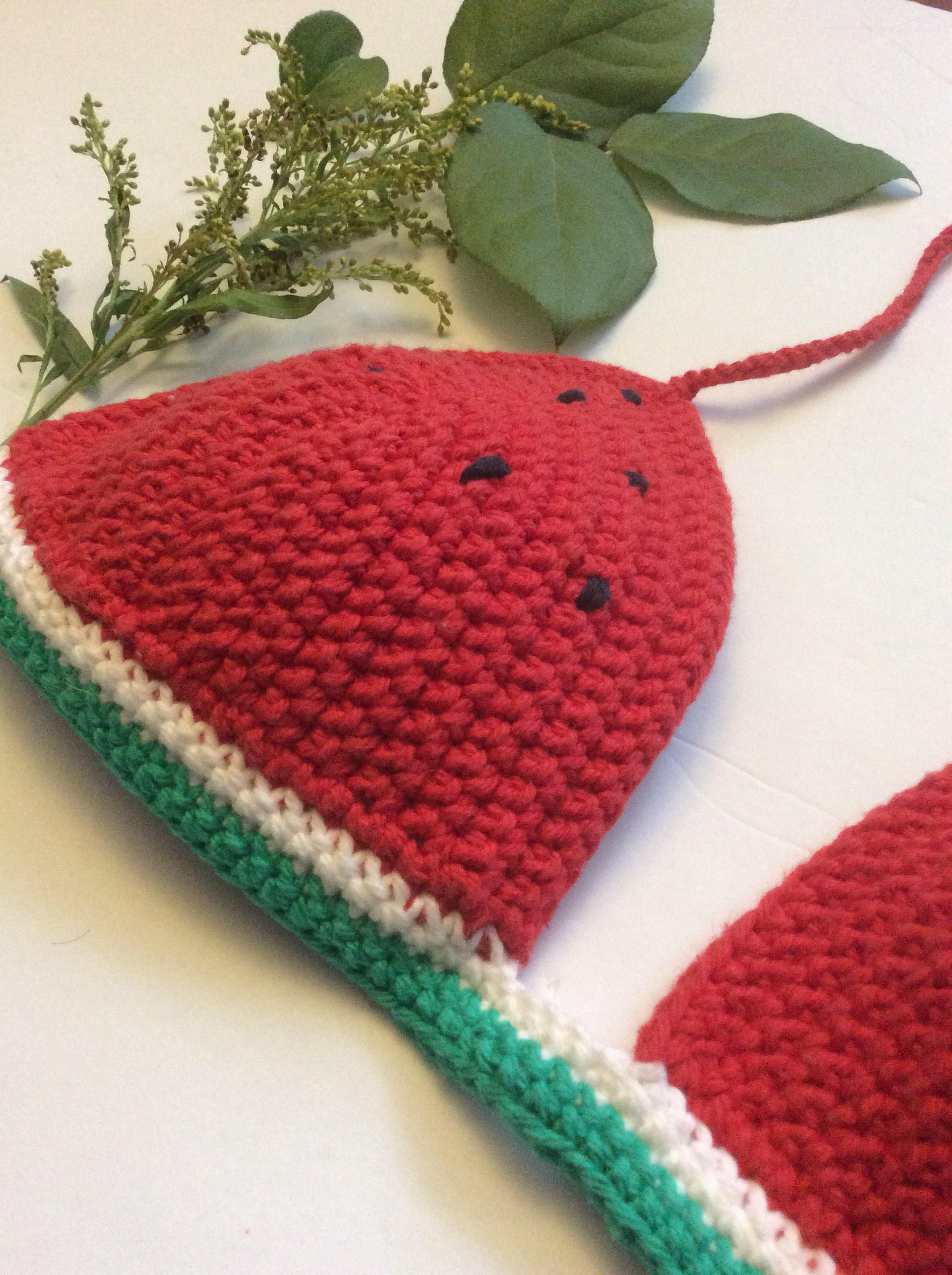 SALE!!! Watermelon crochet bikini halter Festival top - 100%cotton
