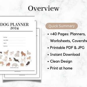 Pet Care Binder Printable Dog Organizer Pet Health Record Puppy ...