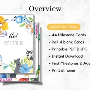 Puppy Milestone Cards Printable First Milestone Dog Milestone Card ...