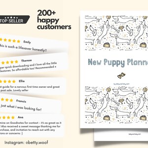 Puppy Planner Pet Checklist Puppy Guide Printable Potty Worksheet Puppy ...