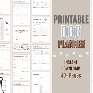 Pet Care Binder Printable Dog Organizer Pet Health Record Puppy ...
