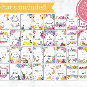 Puppy Milestone Cards Printable First Milestone Dog Milestone Card ...