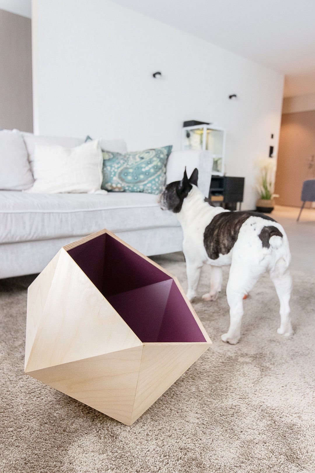 Modern Dog Toy Storage Basket Personalized Pet Storage Bin for Dog Toy ...