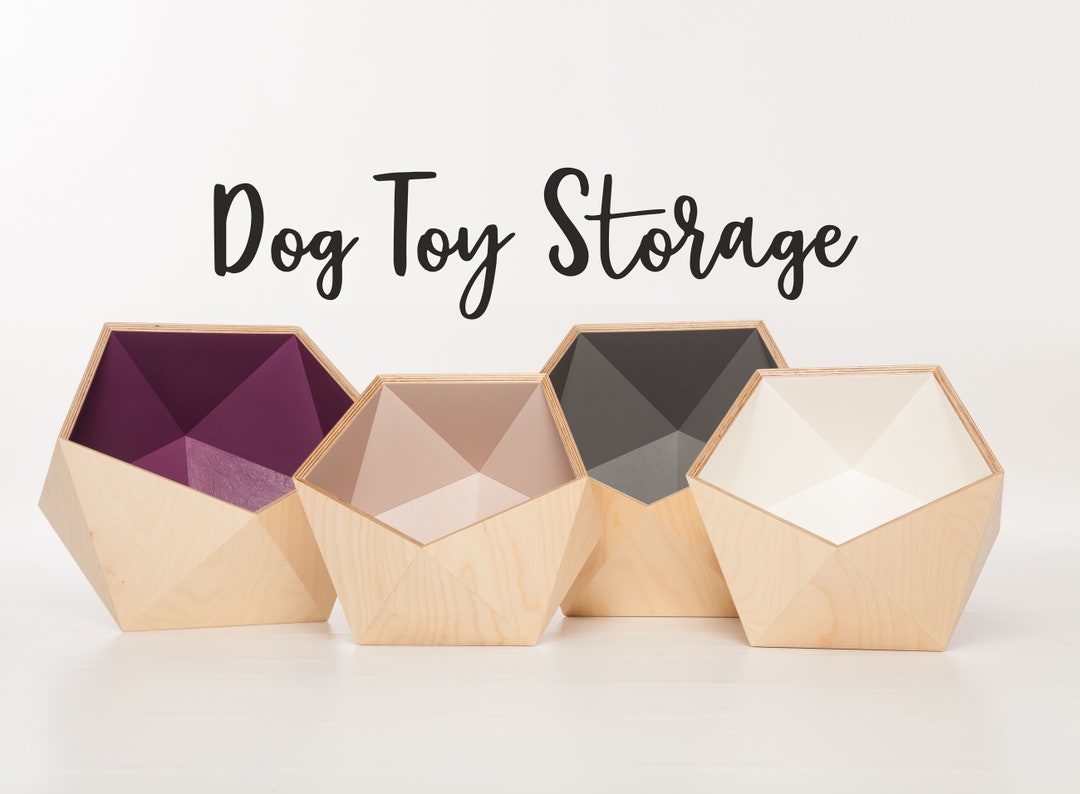 Wooden Dog Toy Box Large Pet Toy Box Wood Dog Toy Storage Large Dog Toy ...