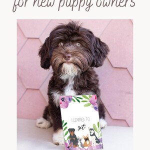 Puppy Milestone Cards Printable First Milestone Dog Milestone Card ...