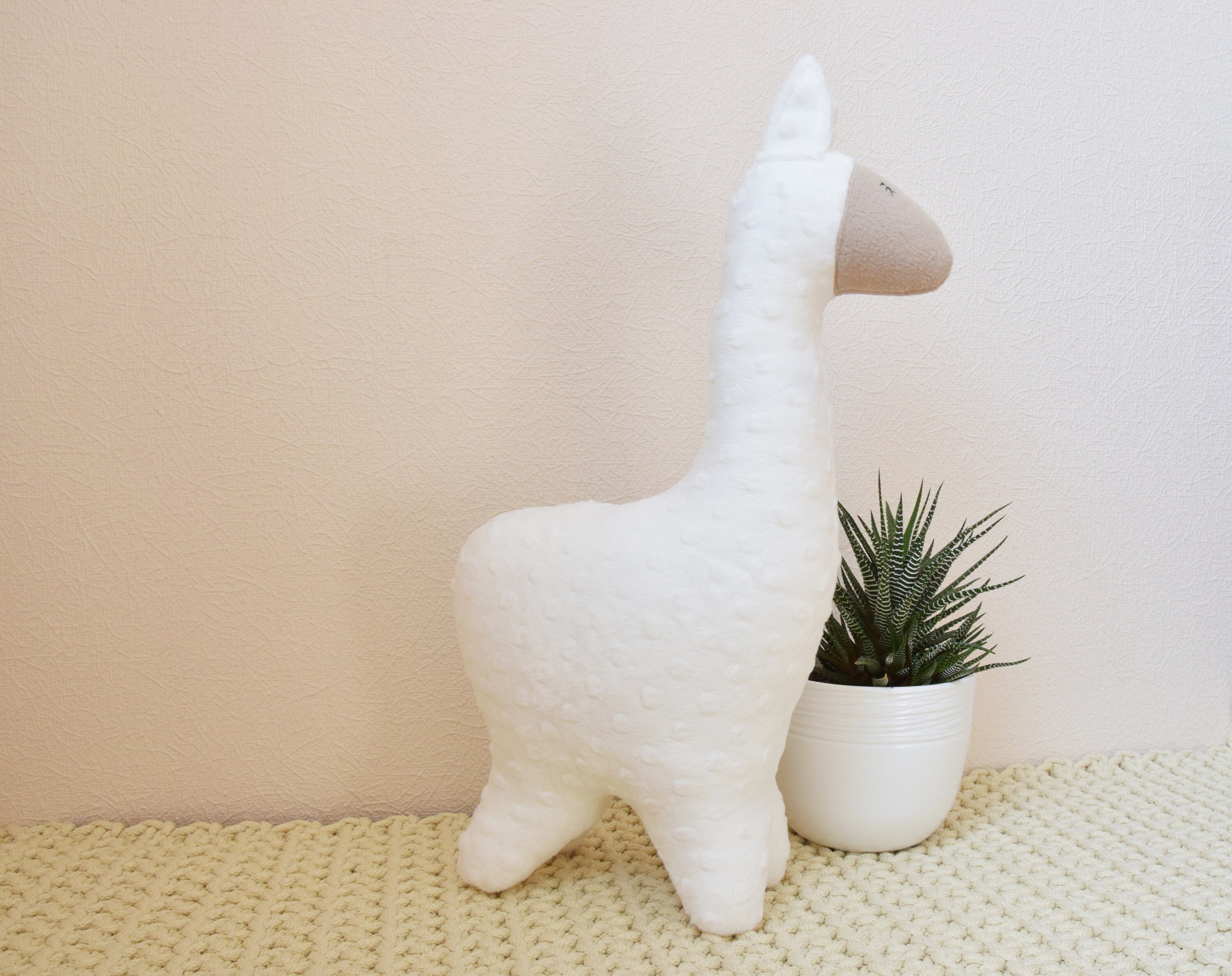Plush Llama Toy Handmade Stuffed Animal Toy - Etsy