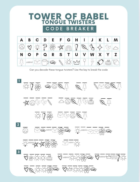 Tongue Twisters Printable Worksheets