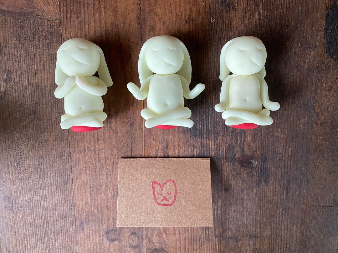 Sleep Spirit Rabbit. A Handmade Glow in the Dark Figurine for Night ...