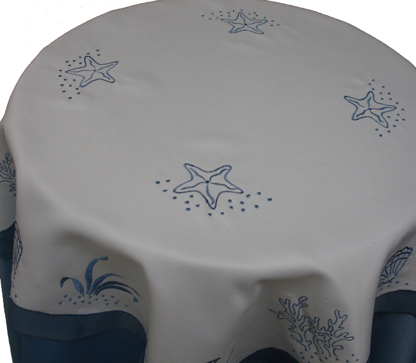 Square White / Blue Seaside Shells Bedside Kitchen Hall Dining - Etsy