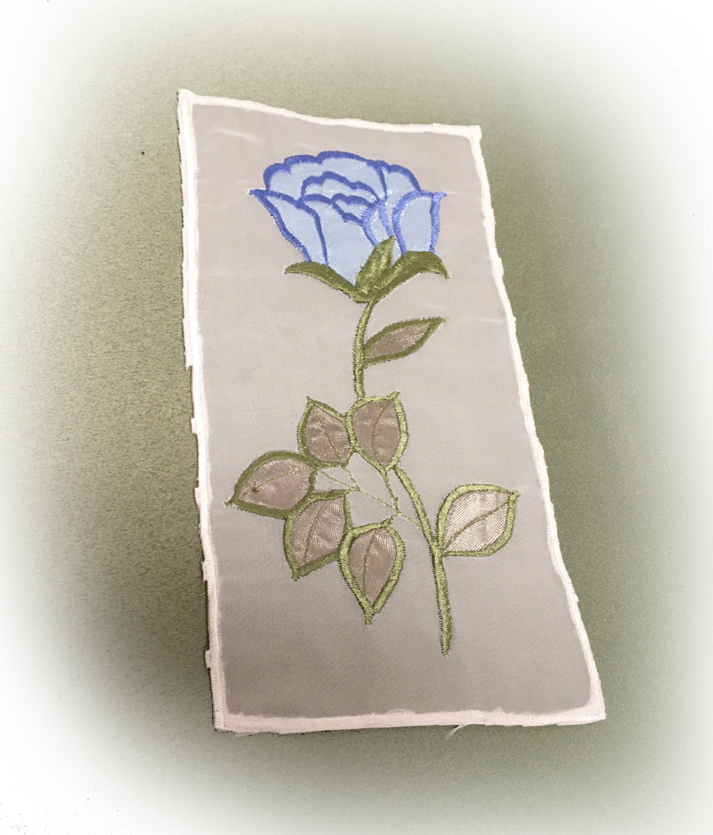 Pack of 6 Blue Rose Embroidery Applique Panels on Organza | Etsy UK