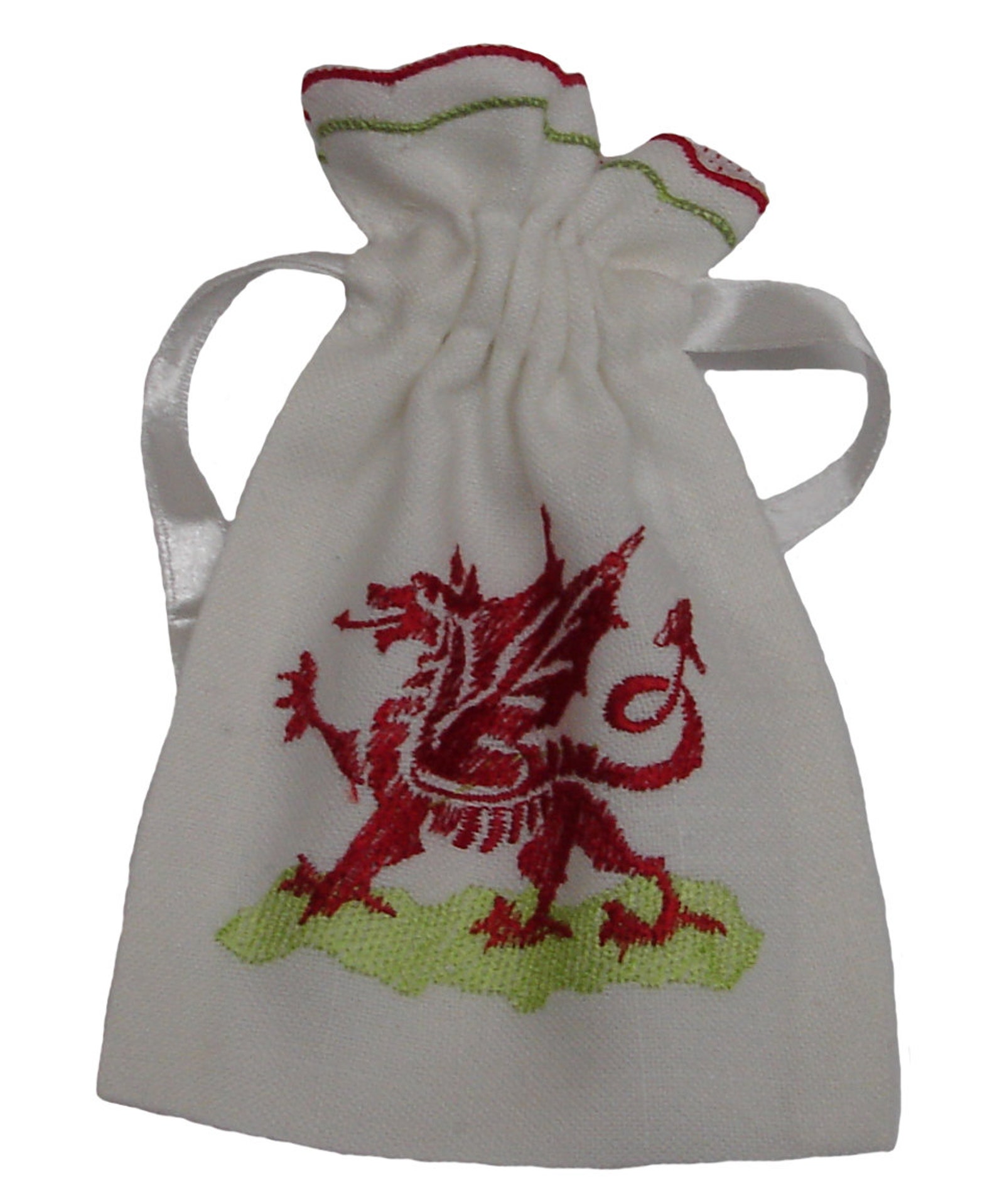 10 Welsh Dragon Ivory Linen Look Drawstring Bags Lavender Pot - Etsy