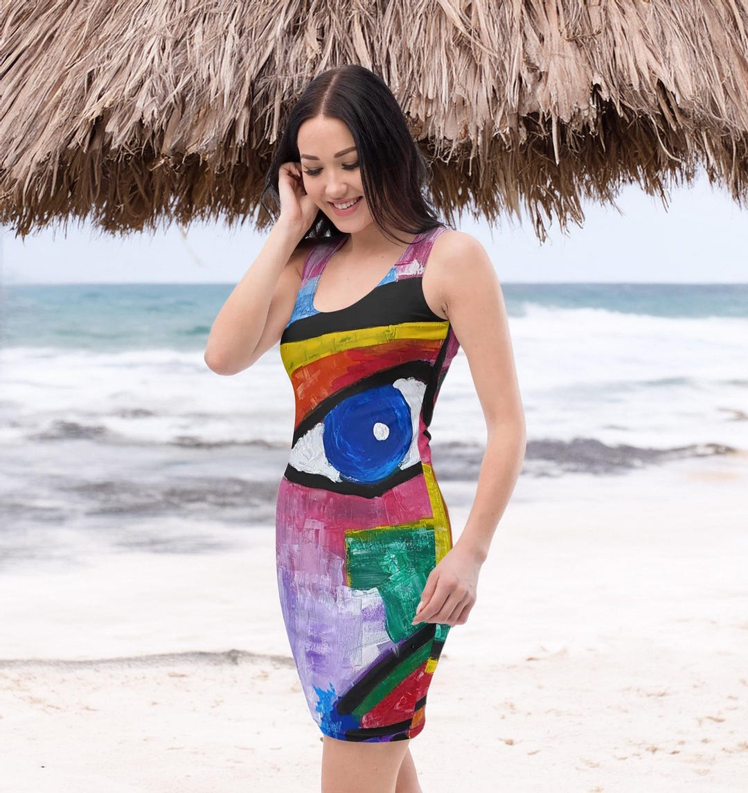 Women's Designer Bodycon Mini Dress – Tight-fitting, Figure-hugging ...