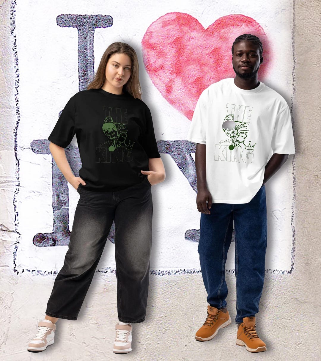 Oversized Huge Extra Large in White & Black Urban Streetwear Look / THE ...